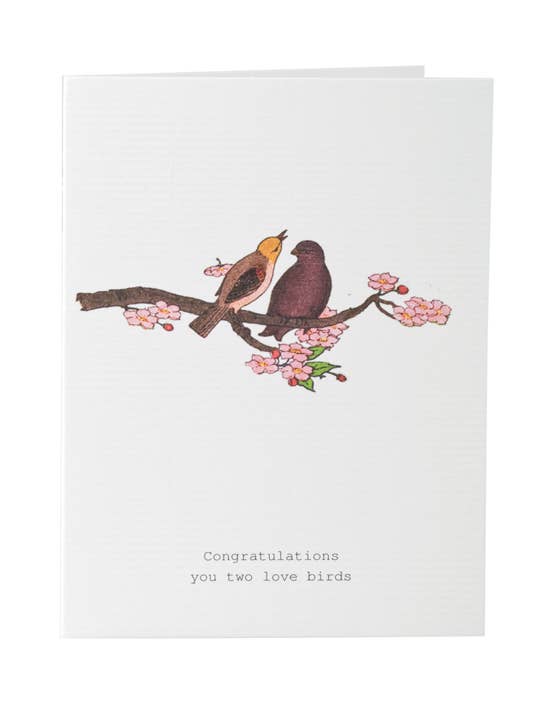 Congratulations Love Birds Greeting Card – Loudoun Market