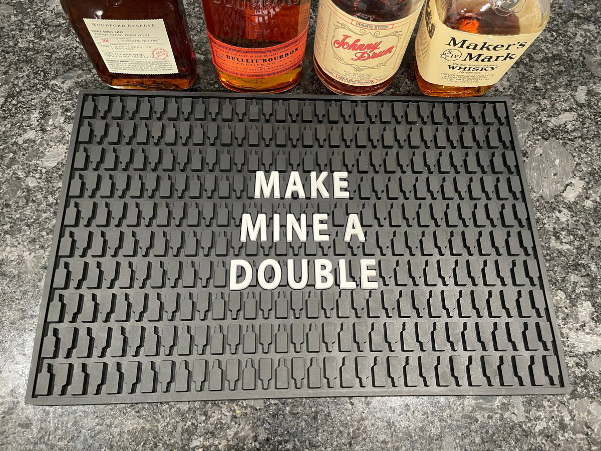 Make Mine A Double Bar Mat - Bourbon - Bourbon Bar – Loudoun Market